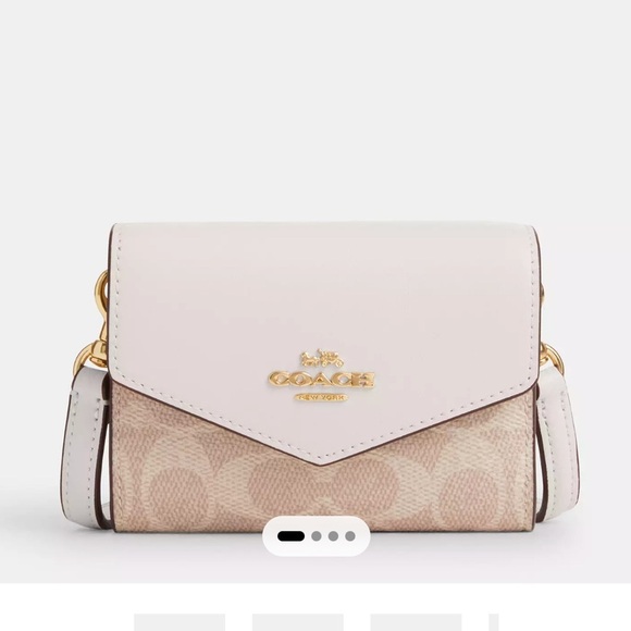 Coach | Bags | New Coach Mini Envelope Wallet With Strap In Signature ...